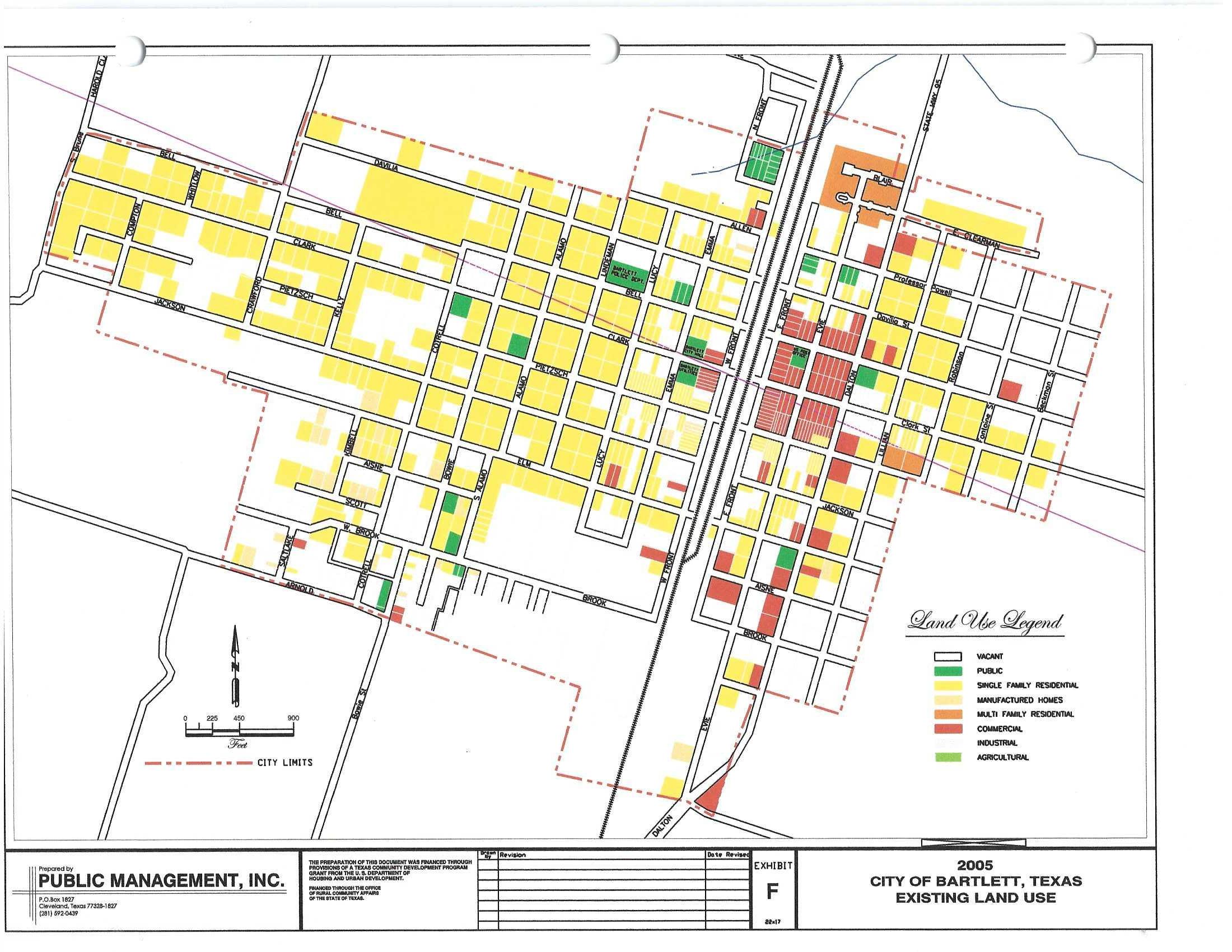 Comprehensive Plan - Exhibit F - Existing Land Use | Bartlett Texas